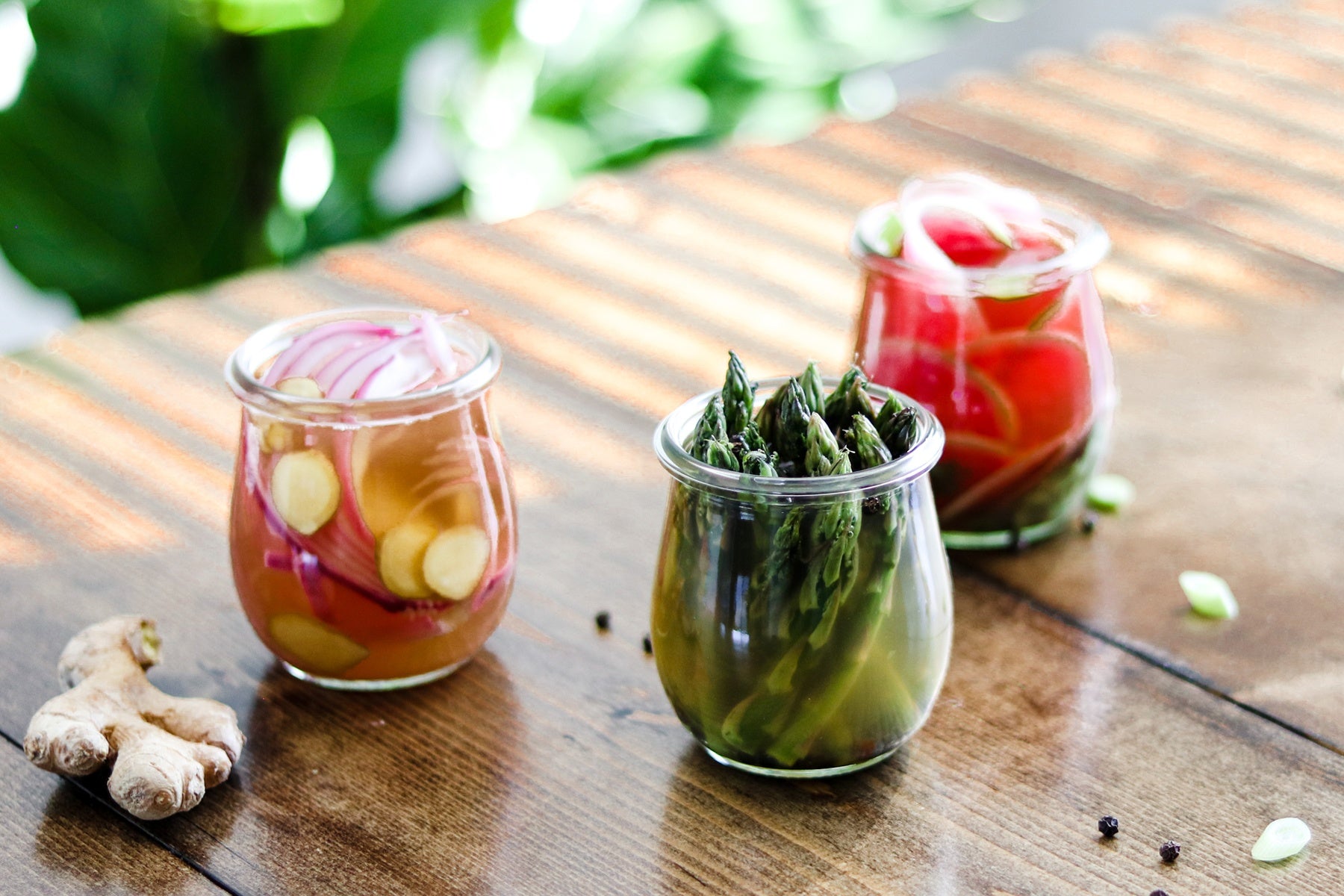 Lemon Ginger Pickled Vegetables
