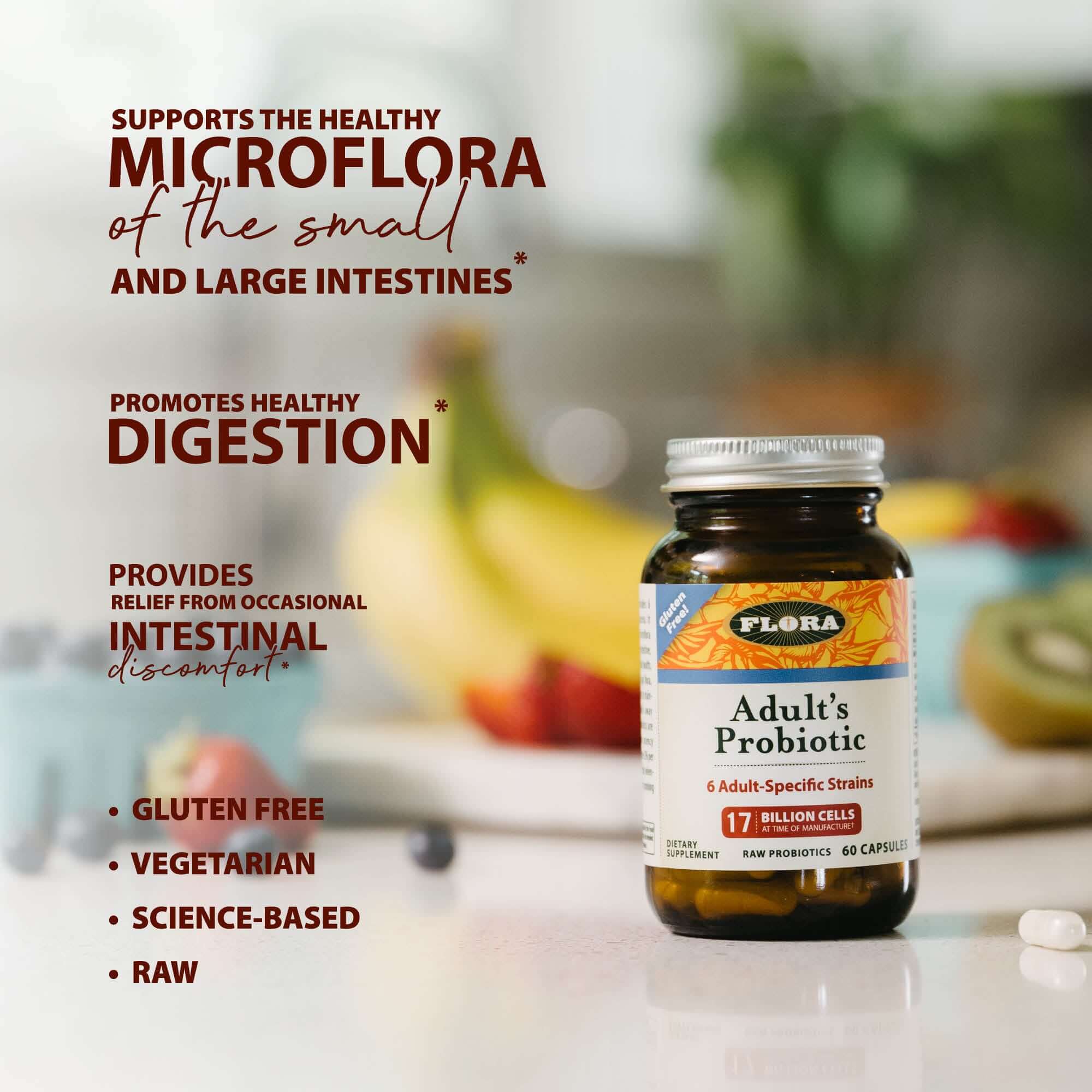 Adult's Probiotic | Raw Probiotic Blend | Flora Probiotics